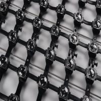 China IP67 Waterproof Transparent Flexible LED Mesh Video Wall Screen 1000x1000mm DC24V for Building Facade for sale