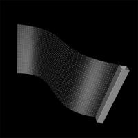 China P16 DC5V RGB Color LED Transparent Film Screen 3906Dot Indoor Installation for sale