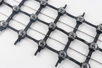 China Waterproof Flexible LED Mesh Screen IP67 SMD3535 1000x1000mm 48W DC12V Outdoor Display for sale