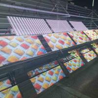 China Sticky Flexible Film LED Display 480x960mm 8mm Pitch Transparent Screen for Glass for sale