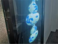 China Indoor Transparent LED Screen P16 3906 Dots per Sqm Fixed Installation for Retail Store for sale