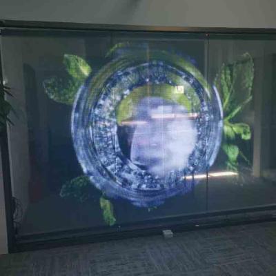 China Flexible LED Transparent Film Screen P6.25 78% Transparency 400×960mm for Advertising Display for sale