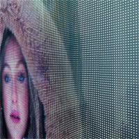 China Flexible Transparent LED Film Screen P20 480x960mm Outdoor Advertising Display DC05V for sale