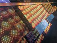 China Indoor Transparent LED Film Screen P10 Flexible Panel 240x960mm RGB 5V for sale