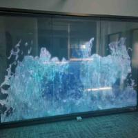 China Transparent LED Film Screen 240x960mm RGB 5V Indoor Flexible Display for Store Windows for sale
