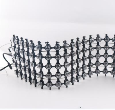 China IP67 Waterproof LED Mesh Screen - P50-P200 Pixel Pitch, DC12V, DMX512 Control for Outdoor Media Facades for sale