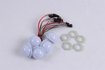 China RGB 2W DC12V LED Point Light 50mm Ø20mm Mounting Hole 120° Viewing Angle Amusement Lamp for sale
