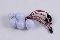 China RGB 2W DC12V LED Point Light 50mm Ø20mm Mounting Hole 120° Viewing Angle Amusement Lamp for sale