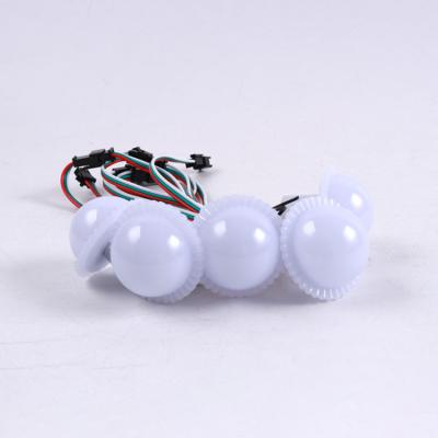 China 45mm RGB LED Smart Pixel Lights 1W DC12V IP67 Waterproof for Holiday & Amusement Park Decorations for sale