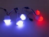 China 33mm 1W DC12V RGB LED Amusement Light for Fairground Cabochon Funfair Lighting for sale