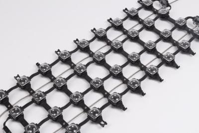 China Customizable LED Mesh Curtain P167 Outdoor Full Color Display DMX512 120 Degree Viewing Angle for sale