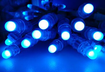 China 12mm Bullet Type RGB LED Pixel String Light DC5V 0.3W Full Color IP67 for sale