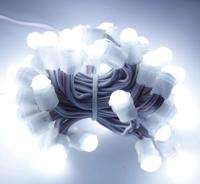 China White LED Pixel String Light 50 LEDs DC 12V 9mm Outdoor Waterproof IP85 for sale