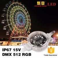 China 40mm 50mm DC24V Waterproof RGB LED Pixel Light - 1W Power, 12000mcd Intensity, IP67 Rated for Building Lighting for sale