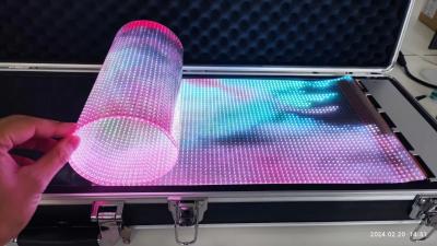 China Flexible LED Transparent Film Screen P6.25 78% Transparency 600W/m² for Advertising Display for sale