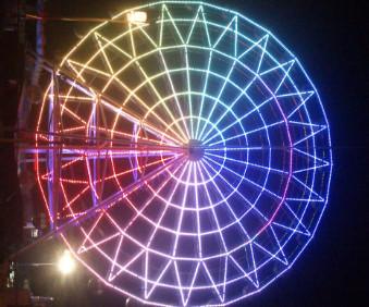 China Miracle Bean SMD5050 IP67 Waterproof 20mm LED Pixel Light - 12V DC, 120° Viewing Angle for Ferris Wheel Applications for sale