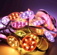 China 40mm & 50mm SMD3535 DMX Digital RGB LED Pixel Lights - IP67 Waterproof, 24V DC, 50,000+ Hours Lifespan for sale