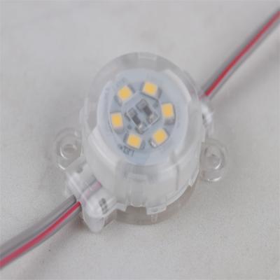 China 25mm RGBW LED Point Light DC9V 0.75W IP67 Outdoor Permanent Holiday Decoration Lamp for sale