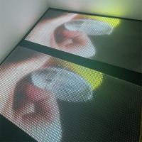China P16 RGB Flexible Transparent LED Screen 3906dots Outdoor Advertising Ultra Thin Crystal Display for sale