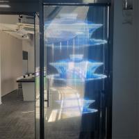 China Flexible Transparent LED Film Screen 6mm Pixel Pitch 300W/m2 for Interior Decoration for sale