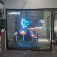 China Flexible Transparent LED Film Screen 6mm Pixel Pitch 300W/m2 for Interior Decoration for sale