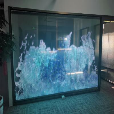 China Flexible Transparent LED Film Screen 6mm Pixel Pitch 300W/m2 for Interior Decoration for sale
