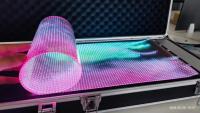 China P10 RGB Color LED Transparent Film Screen Indoor Hard Flexible Display 10000Dot 5000Cd for sale