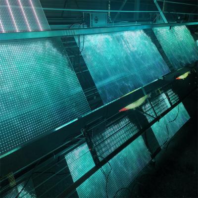 China P8 Flexible LED Transparent Film Screen 240x960mm 5V RGB Indoor Store Display for sale