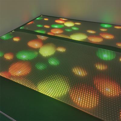 China P10 Transparent LED Film Screen 5V SMD2121 Indoor Flexible Display for Advertising for sale