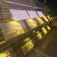 China P8 Flexible LED Transparent Film Screen 400x960mm 78% Transparency for Advertising for sale