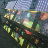 China P8 Flexible LED Transparent Film Screen 400x960mm 78% Transparency for Advertising for sale
