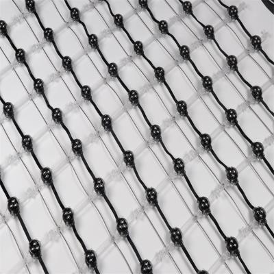 China Outdoor Flexible LED Mesh Screen P100 DC12V RGB 80W/m² for Stage Advertising for sale