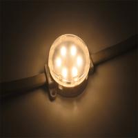 China 50mm diameter point light source red green blue monochrome 24V outdoor permanent pixel light for sale
