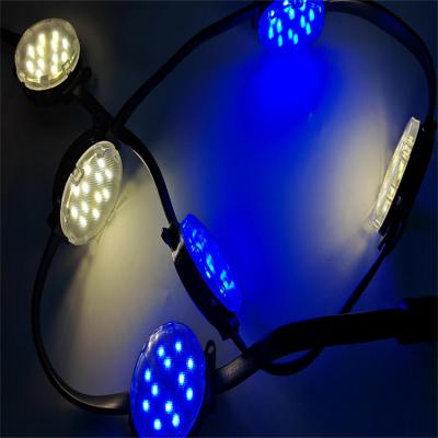 China Outdoor Waterproof LED Pixel Point Light 50mm DC24V 1.5W RGB 3535 PC Lamp Body for sale