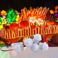China Programmable RGB LED Point Light 45mm 1W DC12V IP67 for Playground Amusement for sale