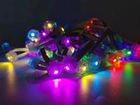 China Programmable RGB LED Point Light 0.4W DC12V IP67 SMD5050 for Outdoor Decoration for sale