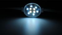 China IP67 Waterproof RGB 50mm SMD3535 DMX512 Smart Pixel LED Point Light 24V 200W for sale