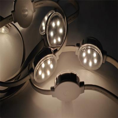 China RGB LED Pixel Light 50mm IP67 24V 1W Outdoor Decoration for Buildings Bridges for sale