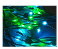 China Wholesale SPI LED Pixel Aluminum Track Point Lights 24V RGB 1.5W Eave Decoration Christmas Lights for sale
