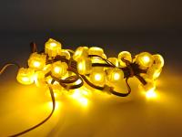 China IP67 RGB LED Christmas String Light 12V 1W WiFi App Controlled Outdoor Eaves Holiday Garden Decoration for sale