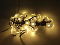 China IP67 RGB LED Christmas String Light 12V 1W WiFi App Controlled Outdoor Eaves Holiday Garden Decoration for sale