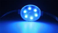 China Permanent RGB Pixel LED Point Light 50mm 0.3W DC12V IP67 Smart App Controller for sale