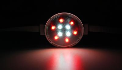 China 0.3W Epistar Chip 50mm RGB LED Point Light Waterproof IP67 Outdoor PC Body for sale