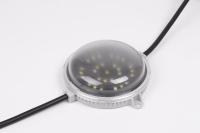 China Customizable 100mm IP67 Waterproof DC24V 3W DMX LED RGB Pixel Point Light for Outdoor Programmable Projects for sale