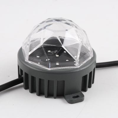 China Customizable 100mm IP67 Waterproof DC24V 3W DMX LED RGB Pixel Point Light for Outdoor Programmable Projects for sale