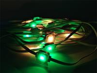 China 25mm 1.5W RGB LED Point Light DC24V Programmable Permanent Eaves Decorative Lighting for sale