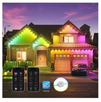 China Decorative Waterproof Outdoor Smart Pixel LED Eaves Light 12V RGB Controller Permanent Roof Lighting Point Light for sale