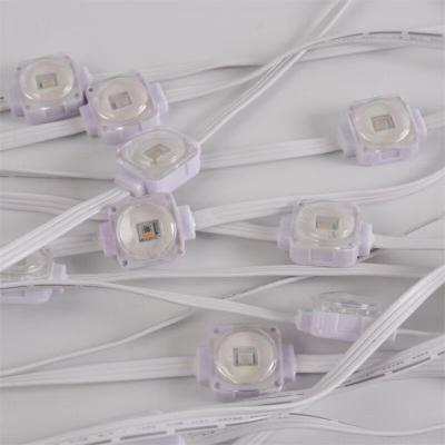 China 24V RGBW LED Pixel Point Light Outdoor Eave Lights Kit 1.5W IP67 Programmable for sale