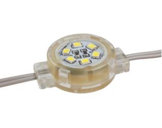 China IP65 Waterproof RGB LED Pixel Point Light 0.5W DC12V SMD2835 30mm 30000H for sale
