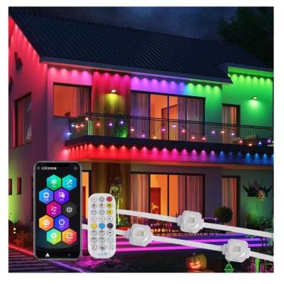 China 24V Waterproof RGBW LED String Point Eaves Light 72PCS IP67 for Holiday Decoration CE for sale